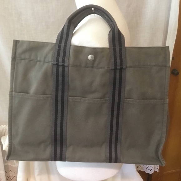 Hermes | Bags | Authentic Herms Canvas Herline Tote Bag France | Poshmark